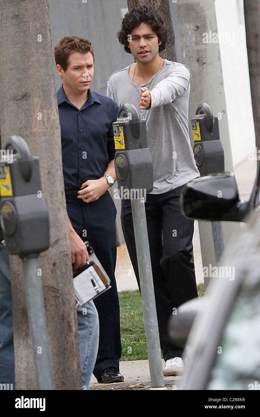 Kevin Connolly, Adrian Grenier at the film set for HBO's 'Entourage' at ...