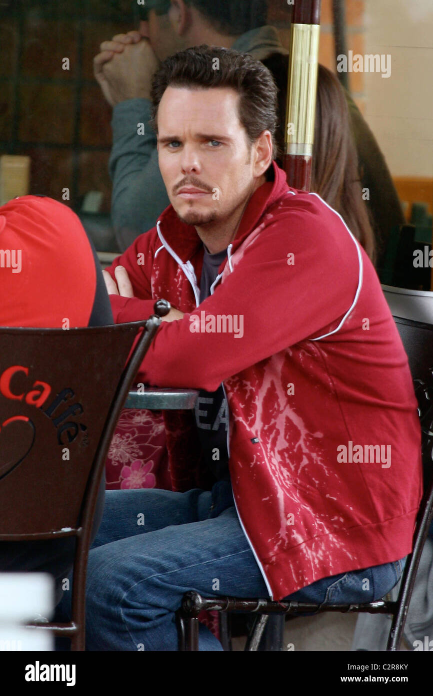 Kevin Dillon at the film set for HBO's 'Entourage' at Urth Caffe in ...
