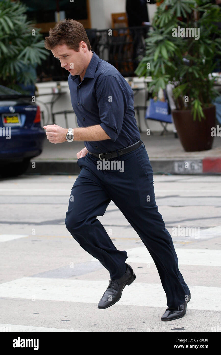 Kevin Connolly at the film set for HBO's 'Entourage' at Urth Caffe in ...