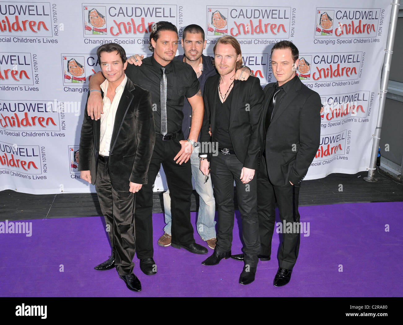 Stephen Gately, Keith Duffy, Shane Lynch, Ronan Keating and Mikey ...
