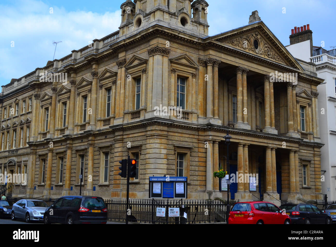 Neoclassical church, Marylebone, London, UK ARTIFEX LUCIS Stock Photo ...