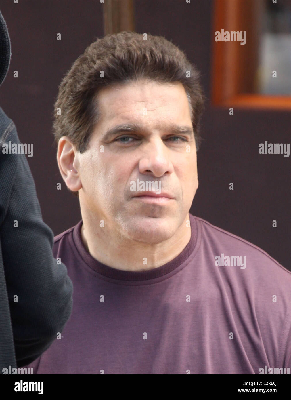 Lou Ferrigno on the set of the new film 'I Love You, Man' Los Angeles ...
