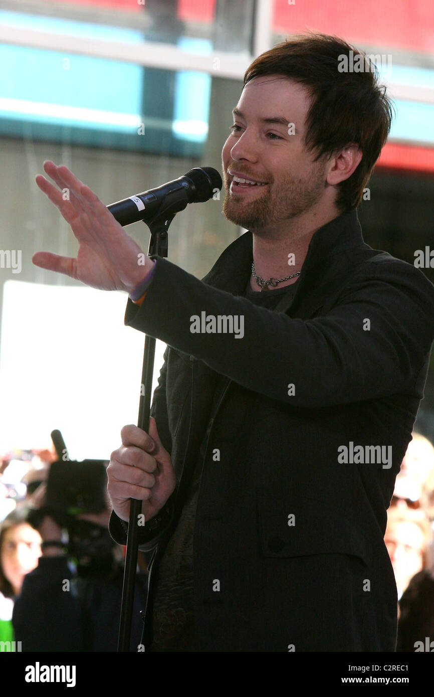 American Idol' winner David Cook performing at the 'Toyota Concert ...