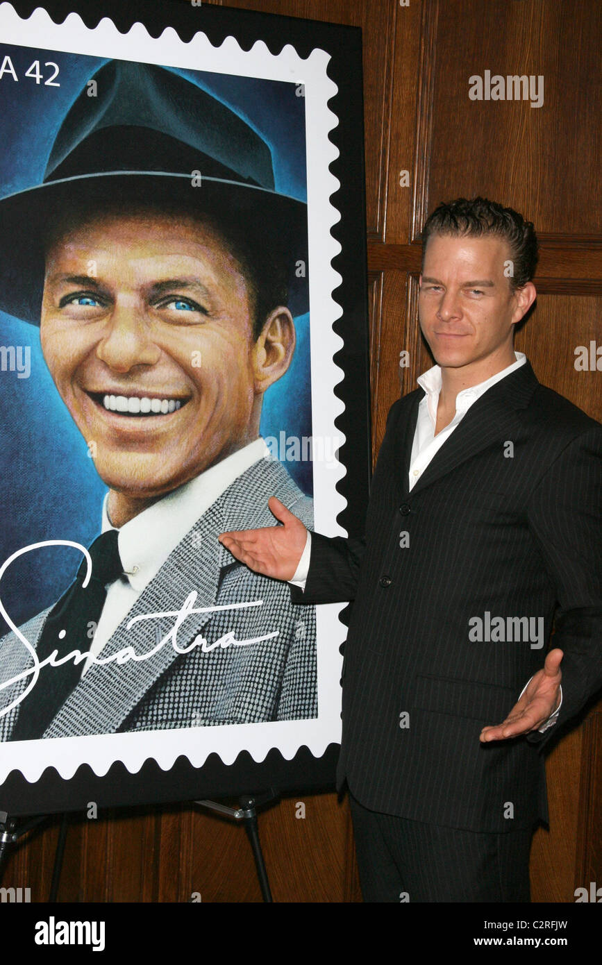 Christian Hoff 42-cent Frank Sinatra commemorative stamp dedication ...