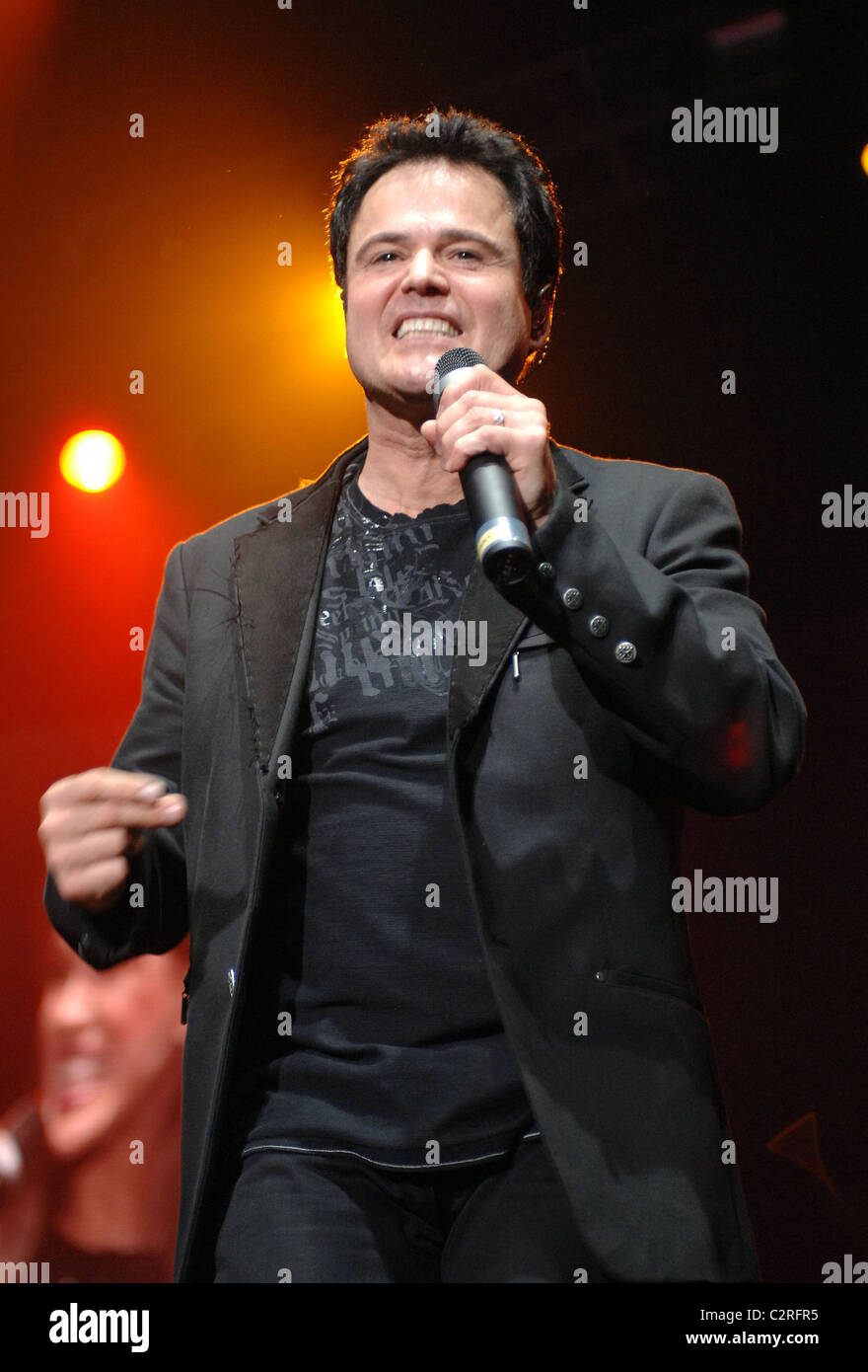 Donny Osmond perform during their 50th anniversary tour at Wembley ...
