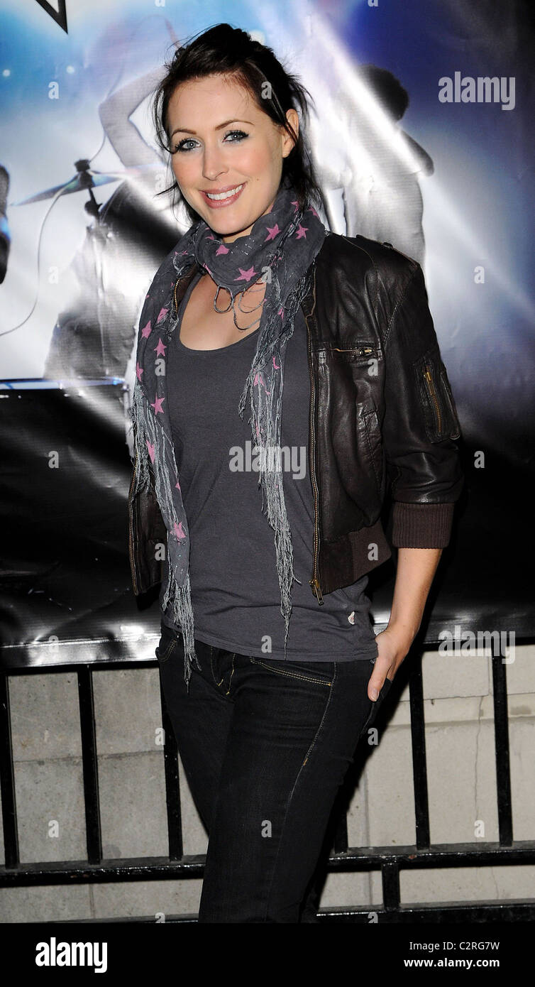 Jennifer Biddal 'Rock Band' video game launch at Bloomsbury Bowling ...