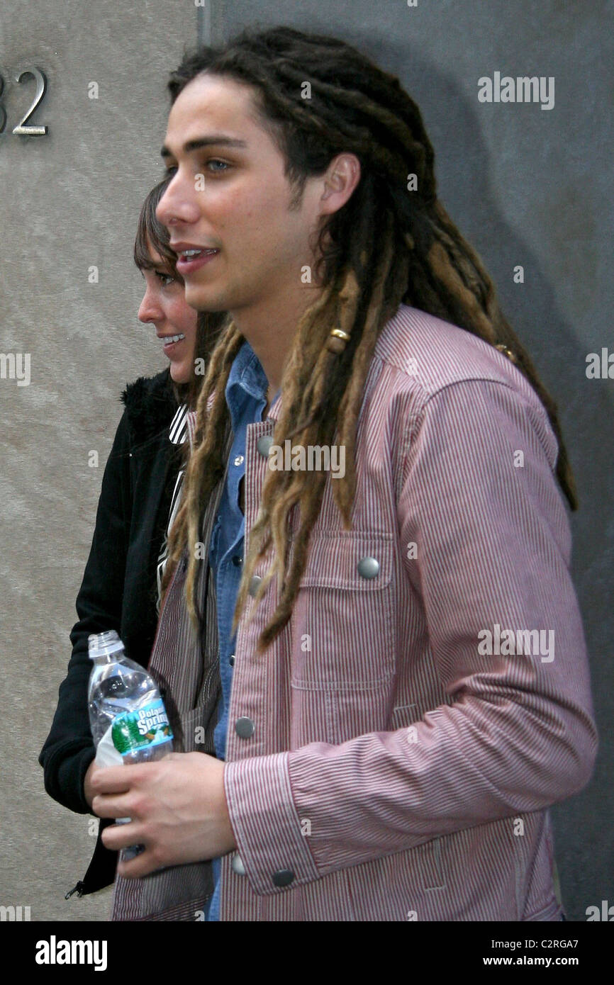 Former 'American Idol' contestant Jason Castro with a famale friend ...