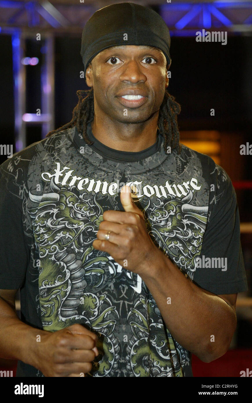 Light Heavyweight Chris Byrd media work out at Planet Hollywood Hotel ...