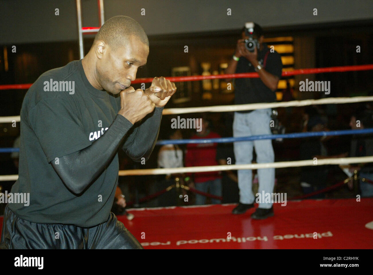 Light Heavyweight Shaun George media work out at Planet Hollywood Hotel ...