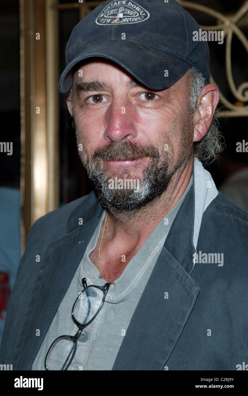 Actor Richard Schiff wearing a Montauk Downs baseball cap while ...