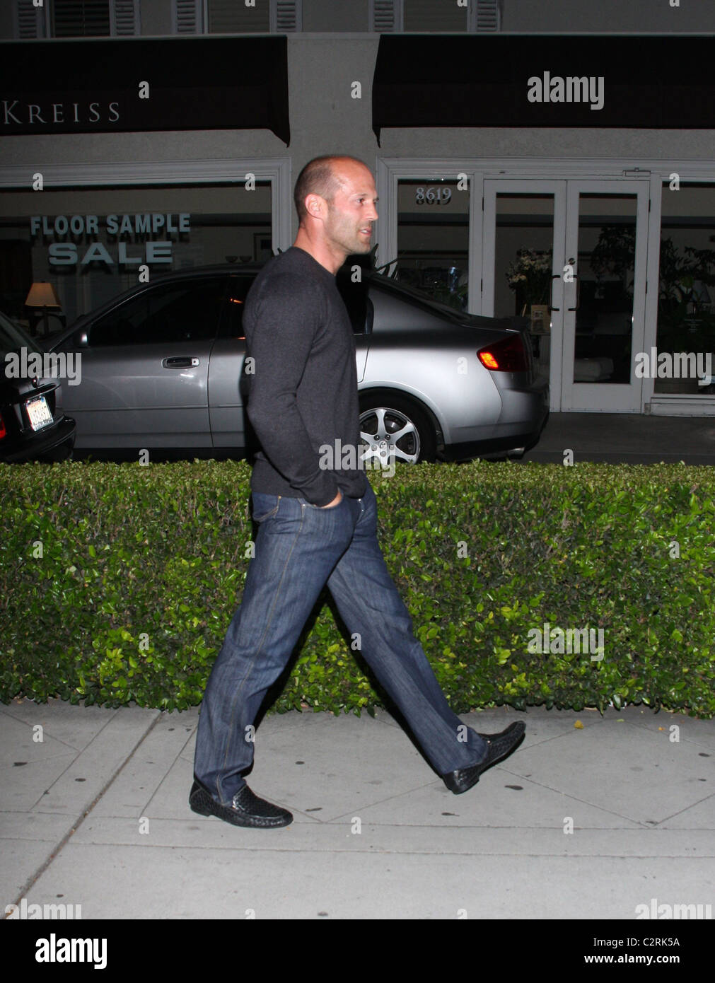 Jason Statham outside Villa Lounge in West Hollywood Los Angeles ...