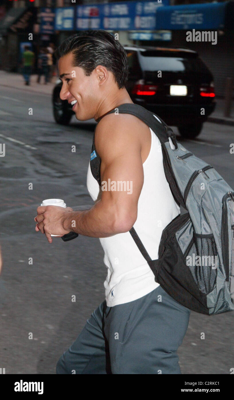 Mario Lopez signs autographs while arriving for his performance in the ...