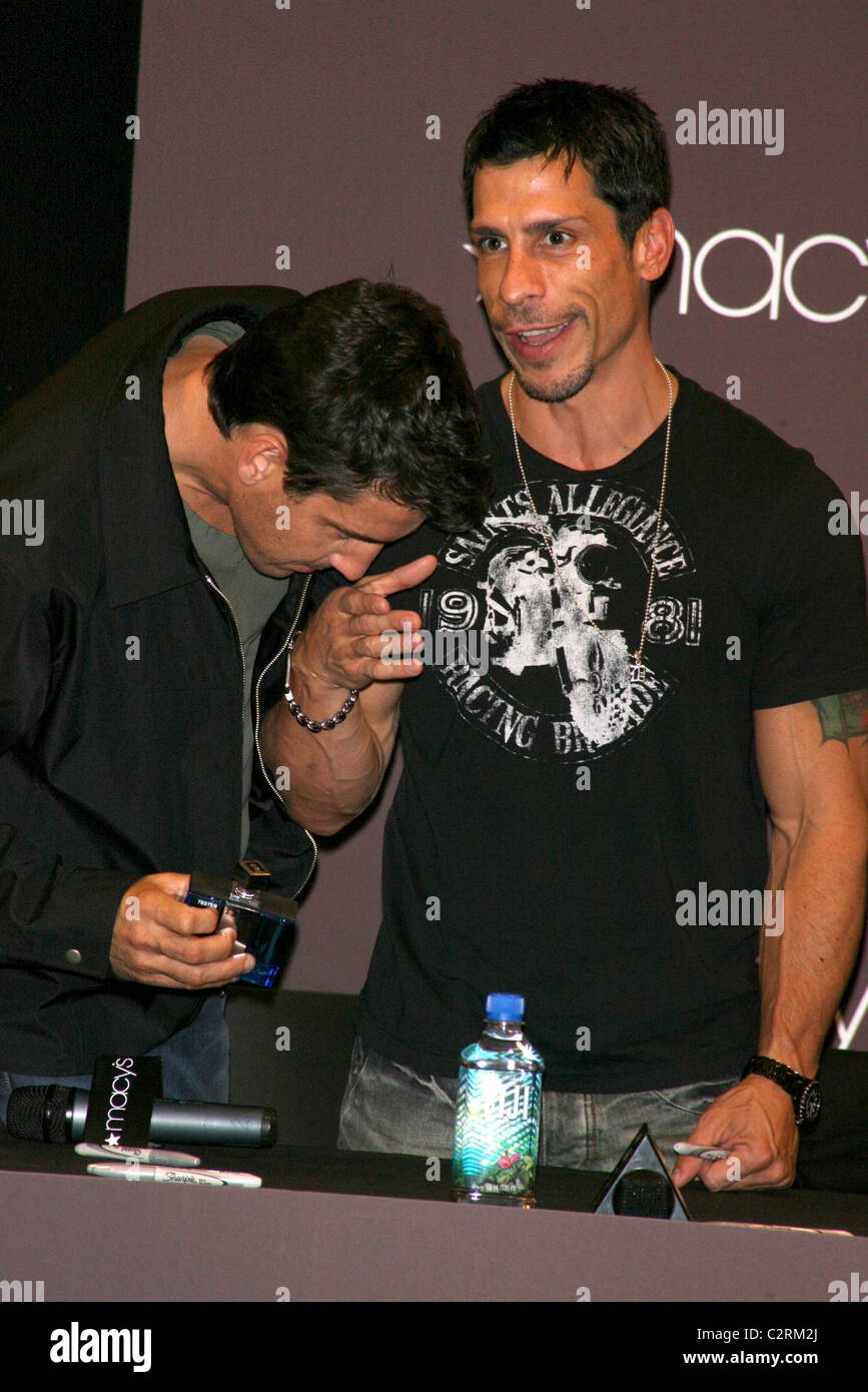 Jonathan Knight and Danny Wood test an IZOD fragrance New Kids on the ...