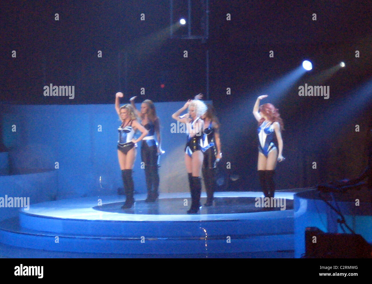 Girls Aloud performing live at the O2 Arena on their 'Tangled Up' tour ...