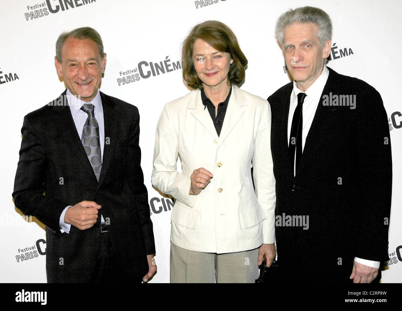 Bertrand Delanoe, Charlotte Rampling and David Cronenberg Paris Cinema ...