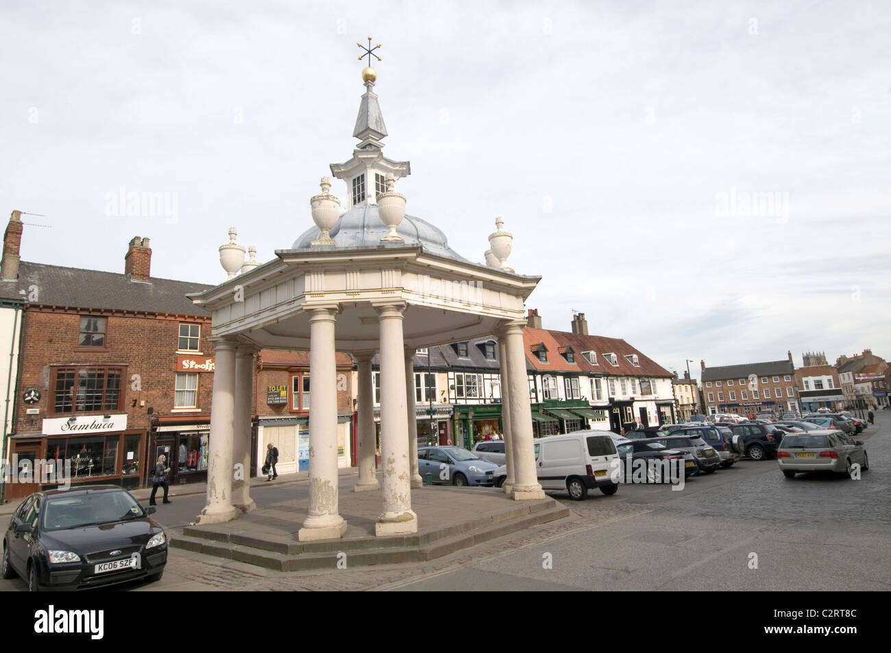 Beverley town center market square east Yorkshire town Stock Photo - Alamy