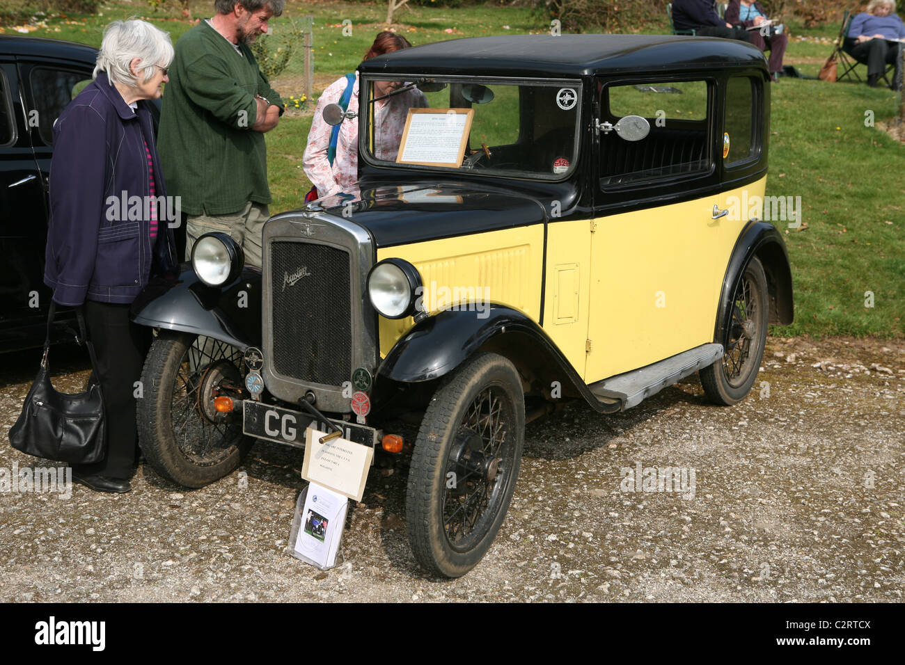Austin 7 Seven box saloon car Stock Photo - Alamy