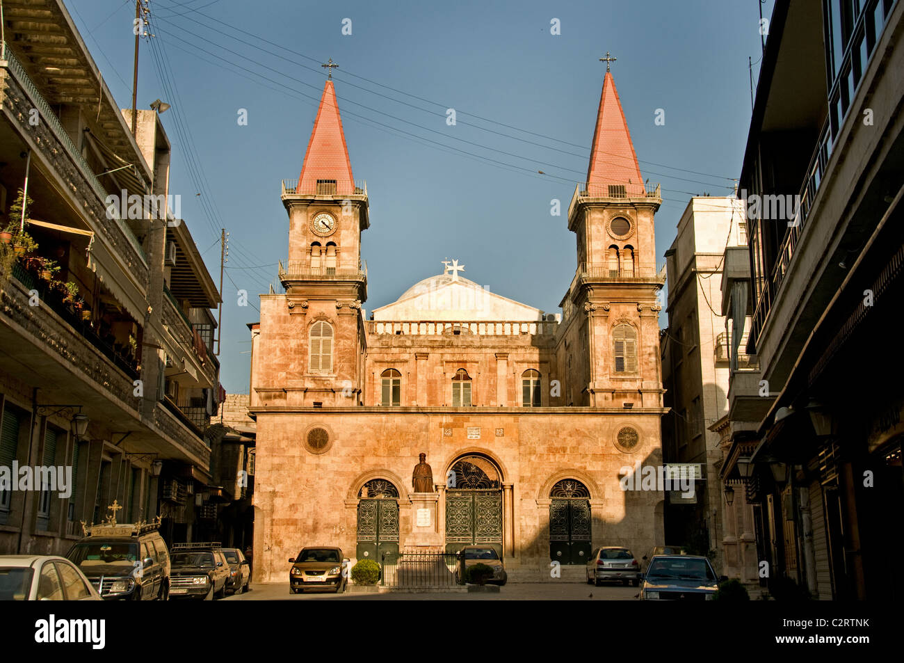 Maronite Cathedral Aleppo Bazaar Souk Souq market Town City Syria ...