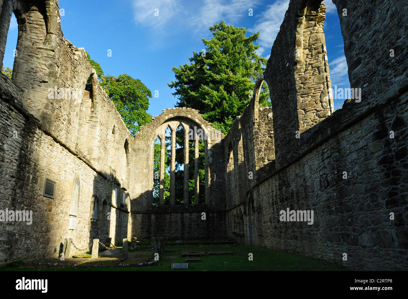 Inchmahome Priory situated on a island in the Lake of Menteith ...