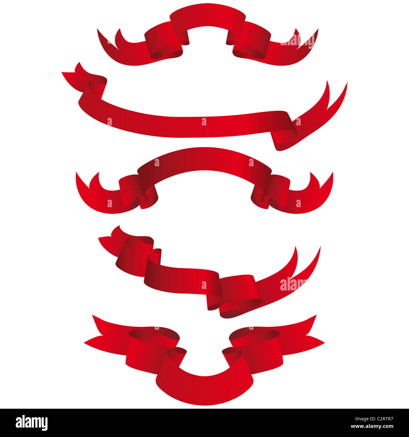 Set of different vector ribbons for design use Stock Photo - Alamy