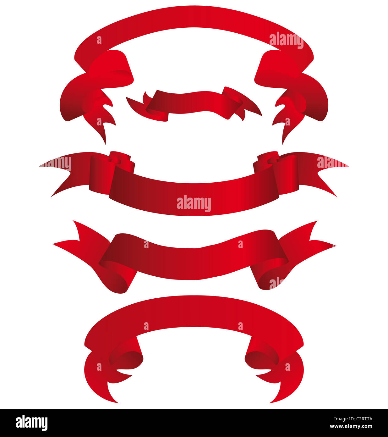 Set of different vector ribbons for design use Stock Photo - Alamy