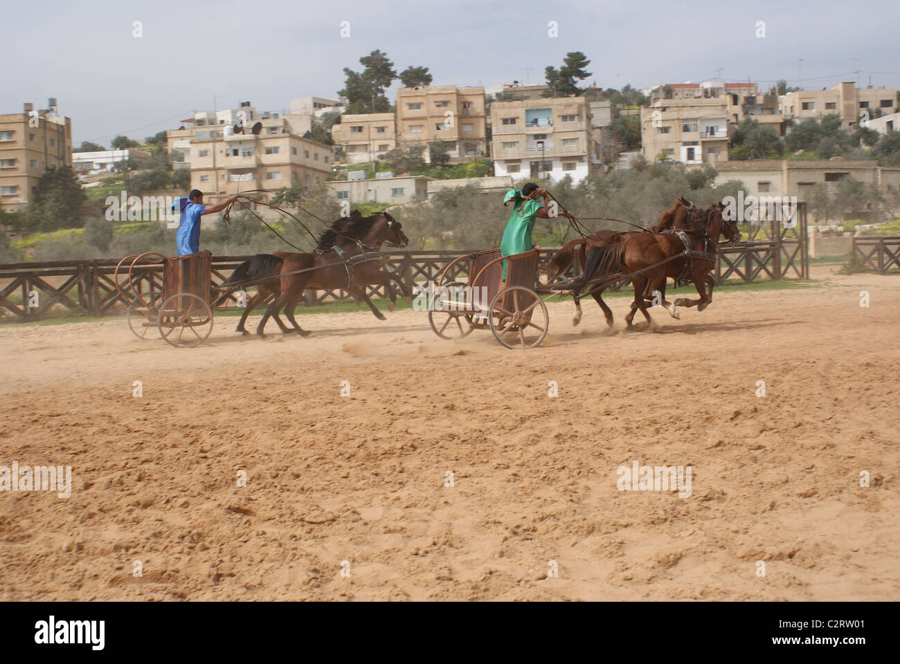 Jerash, Northern Jordan: Charioteers from the Roman Army and Chariot ...