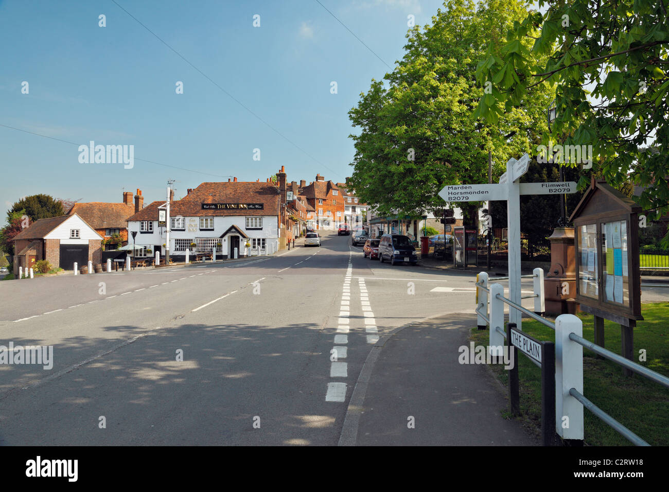 Goudhurst village Kent Stock Photo - Alamy