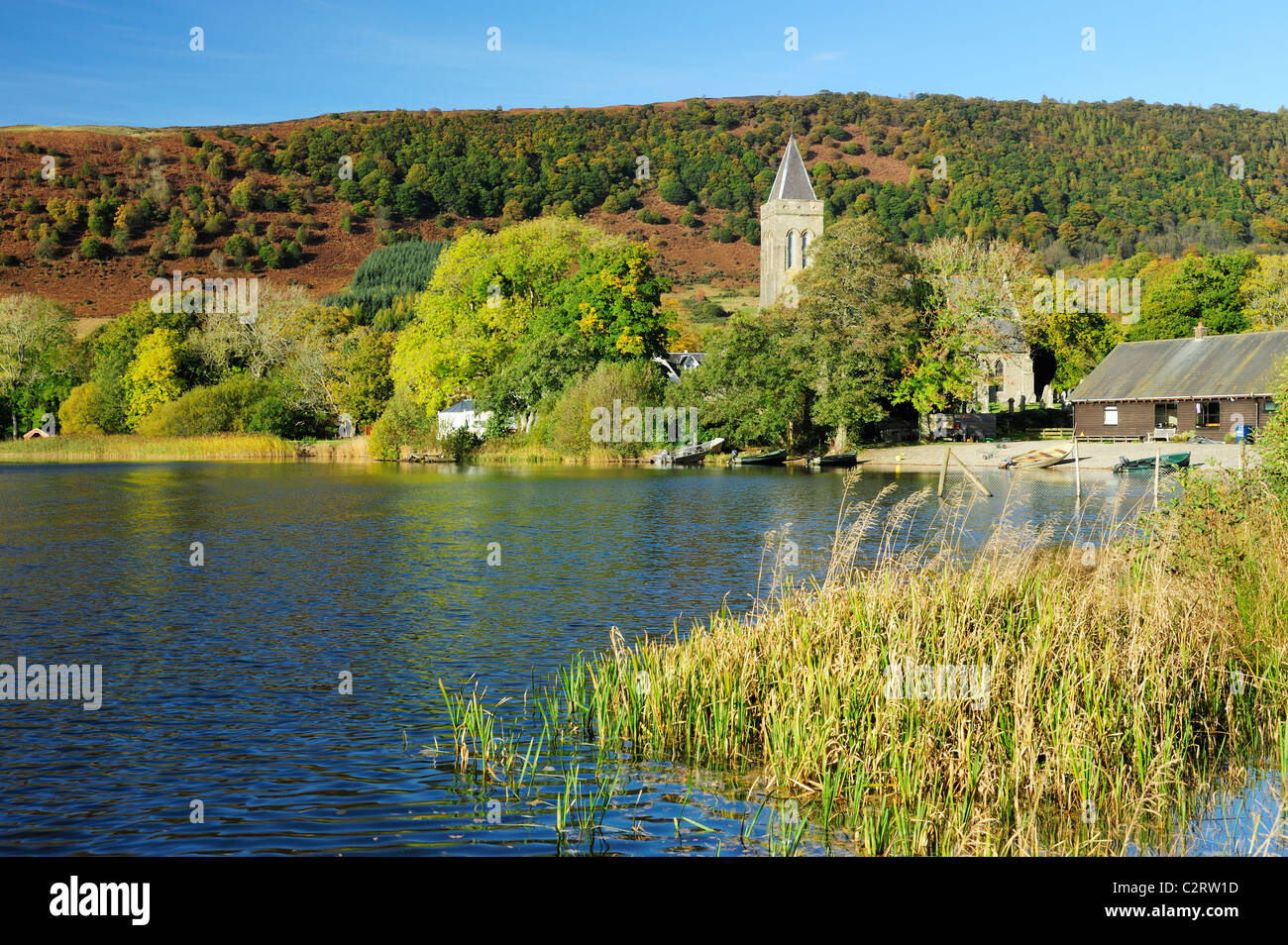 Port of Menteith on the Lake of Menteith, Scotland Stock Photo - Alamy