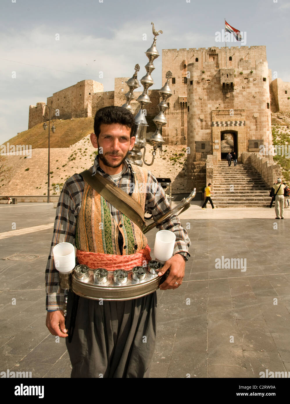 Syria The Citadel of Aleppo large medieval fortified palace one of the ...