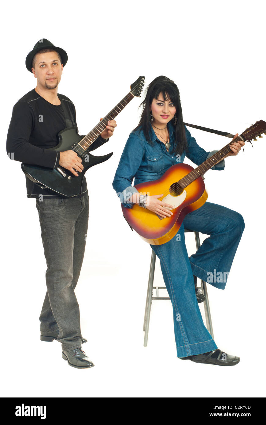 Portrait male female singer classical music Cut Out Stock Images ...