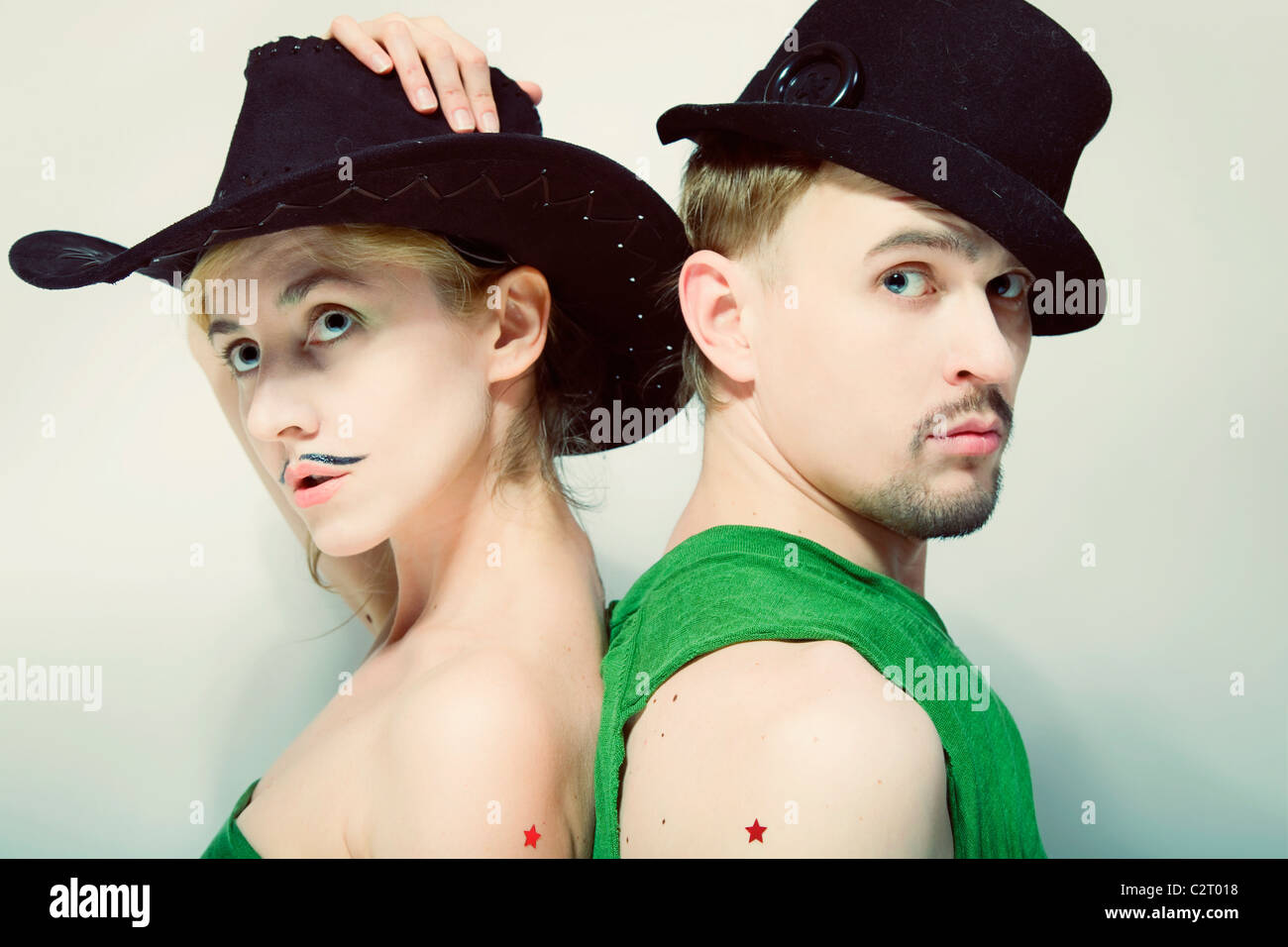 Woman mustache humor hi-res stock photography and images - Alamy