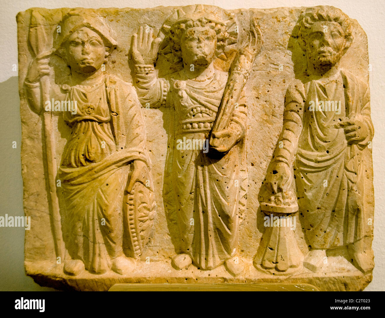 Palmyra goddess Al Lat god of sun Shamash the third character is the ...