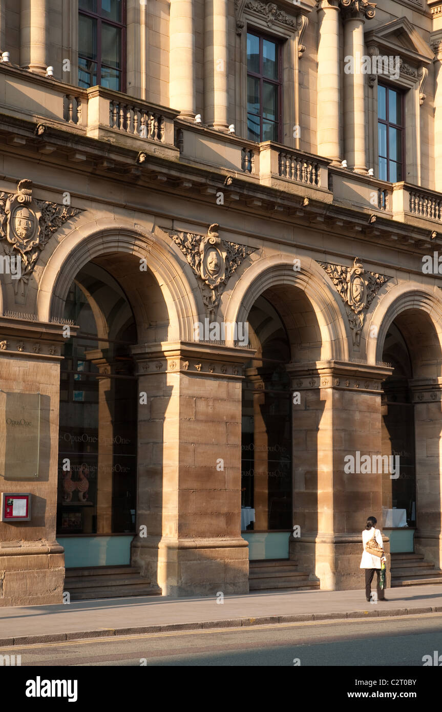 The Free Trade Hall built on the site of the Peterloo Massacre, built ...