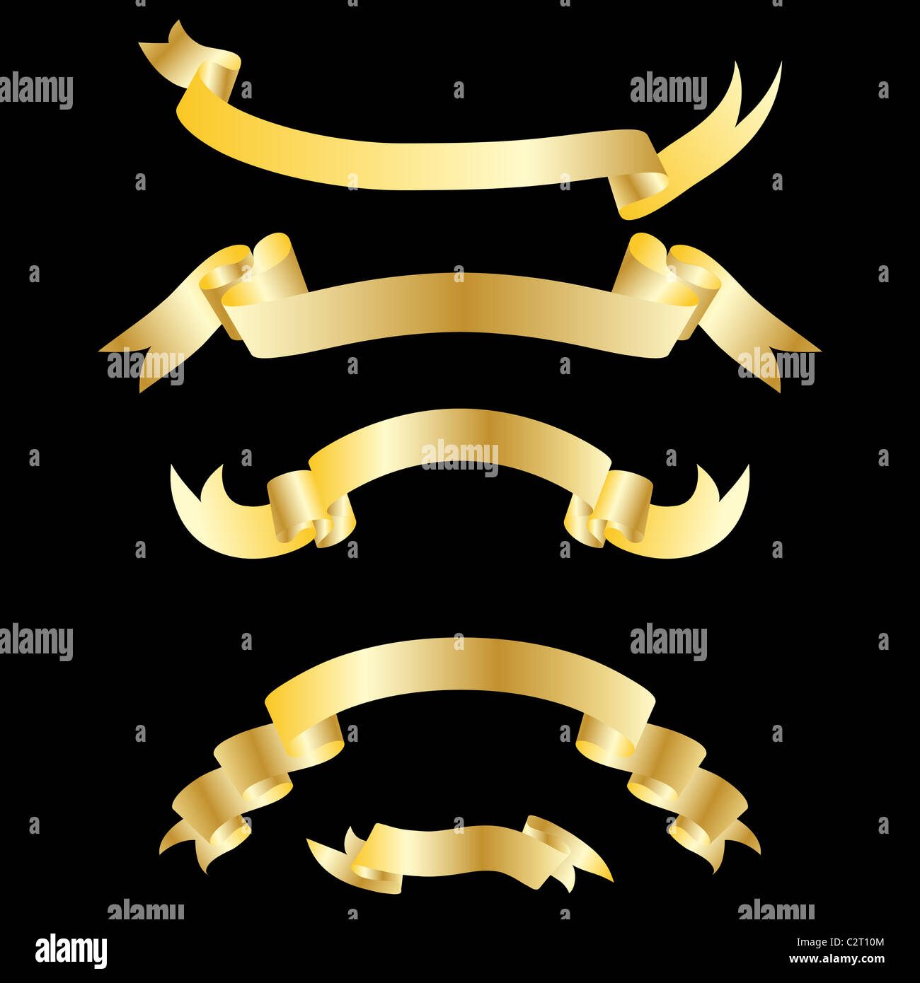 Set of different vector ribbons for design use Stock Photo - Alamy