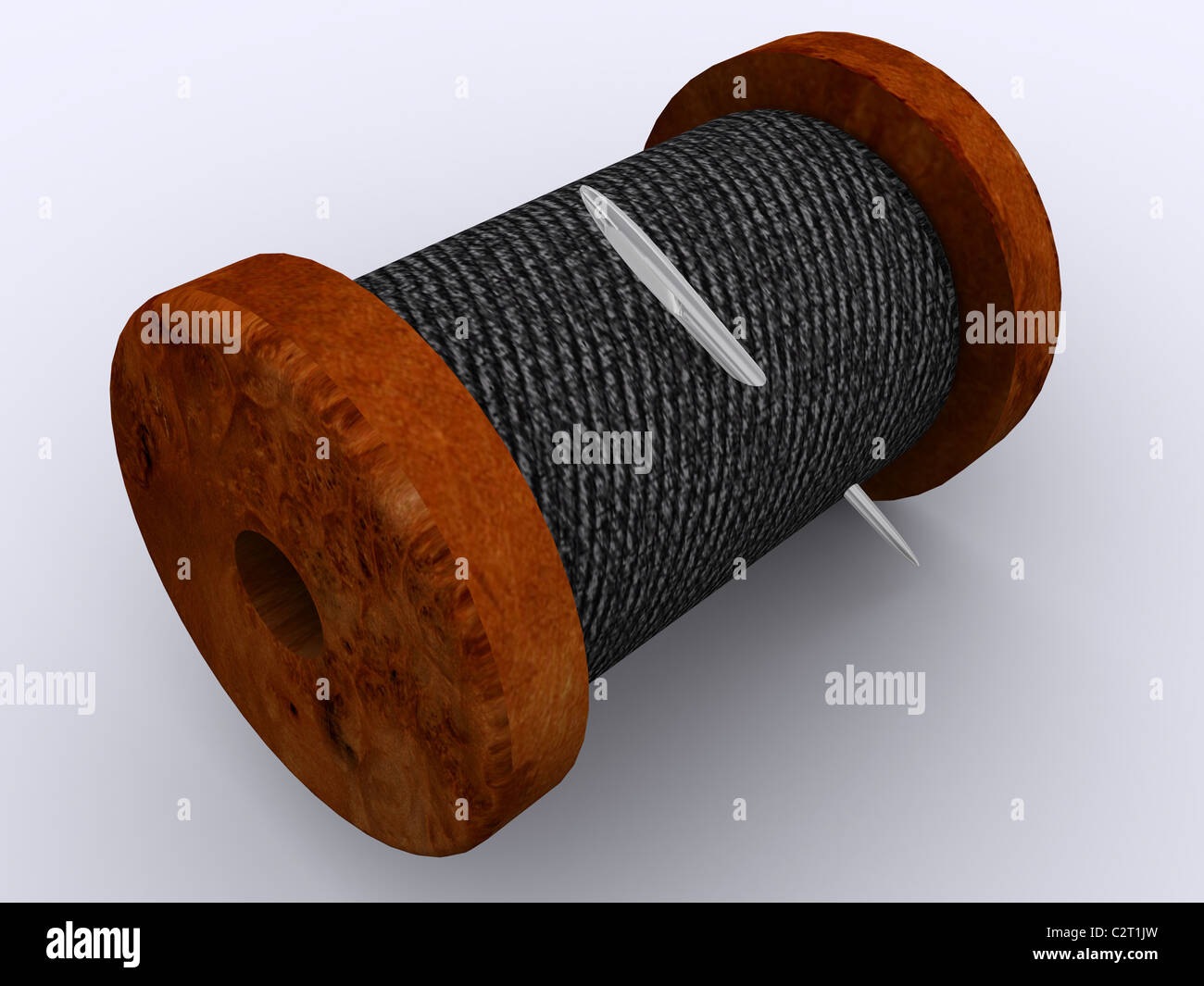 Needle and a thread. 3d Stock Photo - Alamy