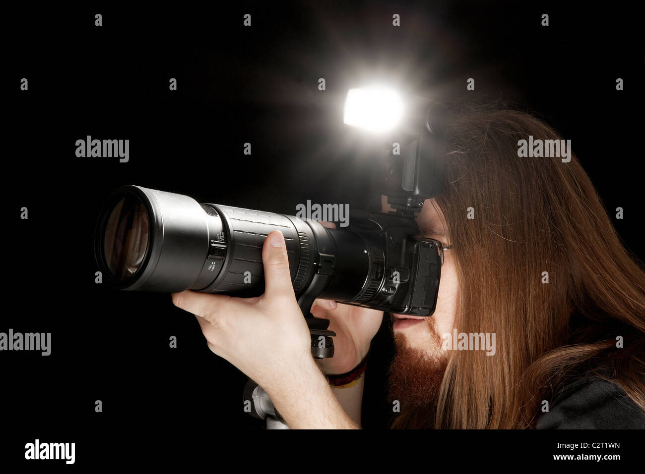 Photographer with huge lens hi-res stock photography and images - Alamy