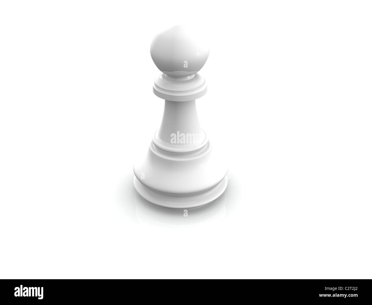 white pawn. 3d Stock Photo - Alamy