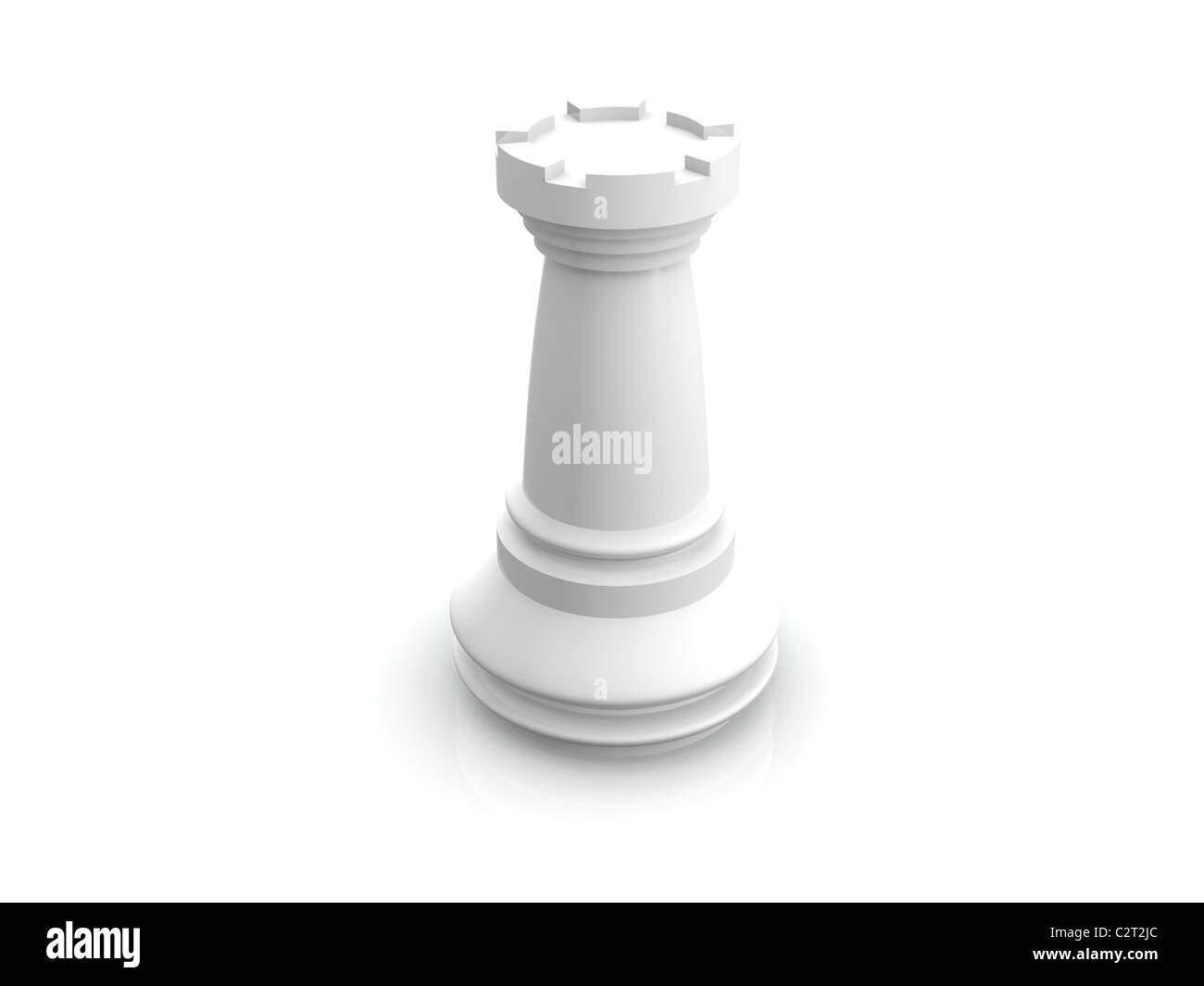 white rook. 3D Stock Photo - Alamy