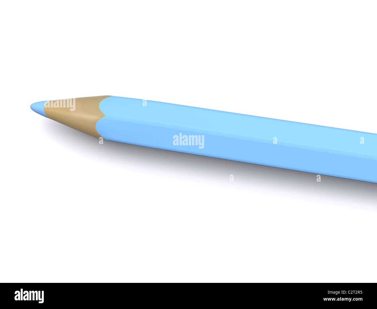 blue pencil. 3D Stock Photo - Alamy