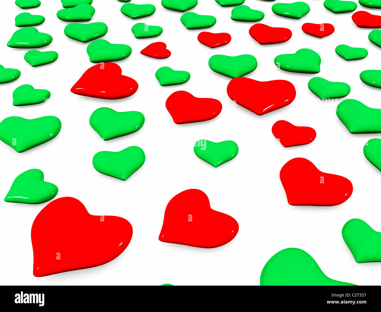 Green hearts image hi-res stock photography and images - Alamy