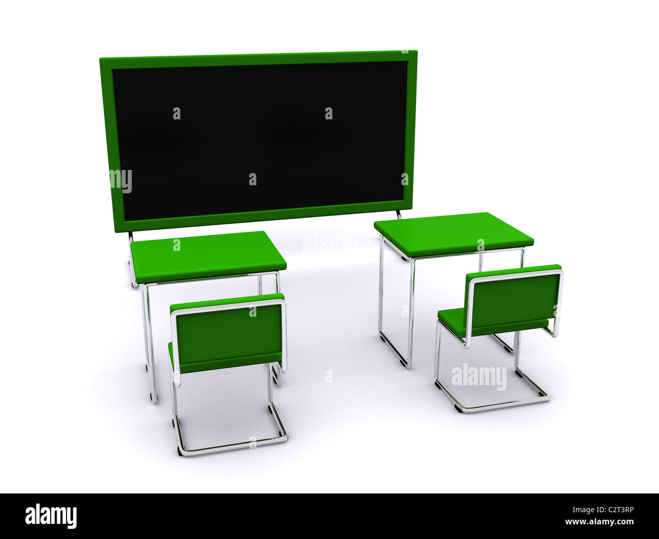 Empty school study room Cut Out Stock Images & Pictures - Alamy