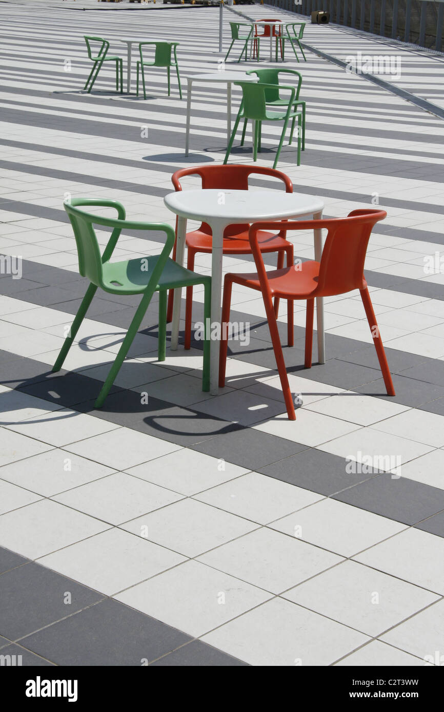 Colourful plastic table and chairs hi-res stock photography and images ...