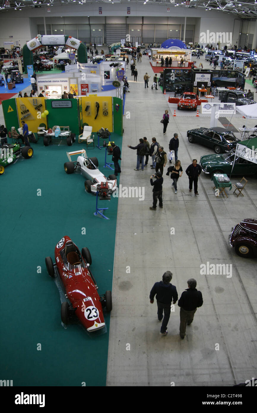 people at vintage classic car cars motor show event in rome italy Stock ...