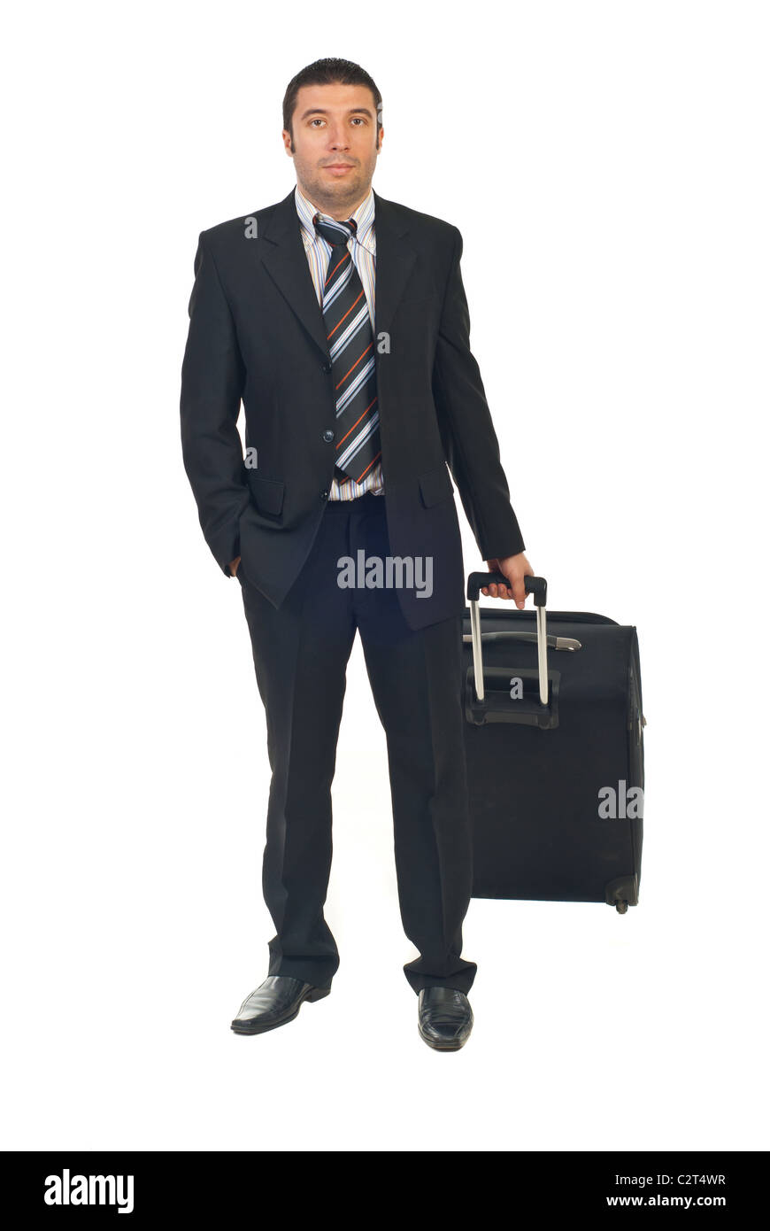 Business man suit full body suitcase hi-res stock photography and ...
