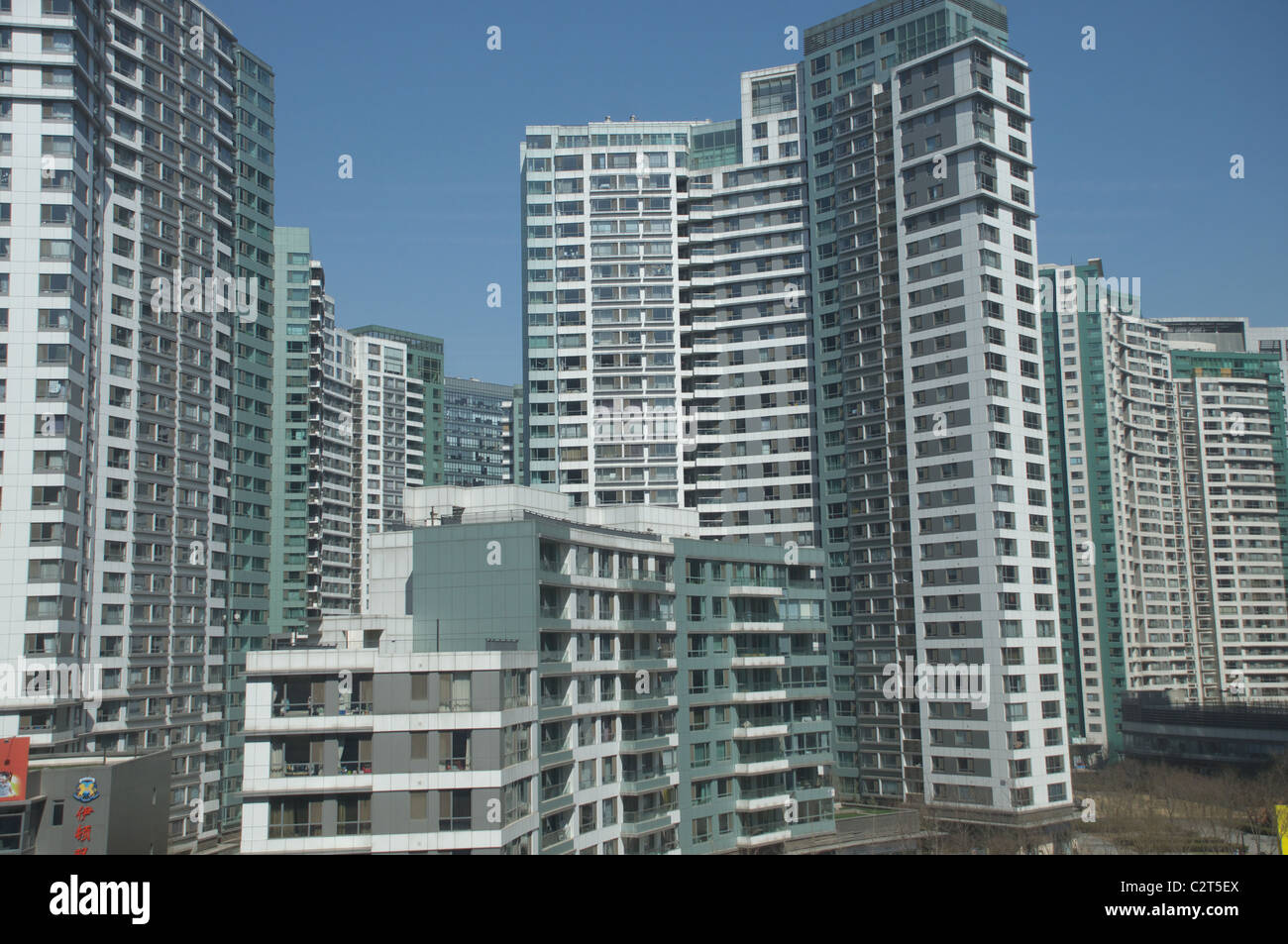 Chinese apartment buildings Stock Photo - Alamy