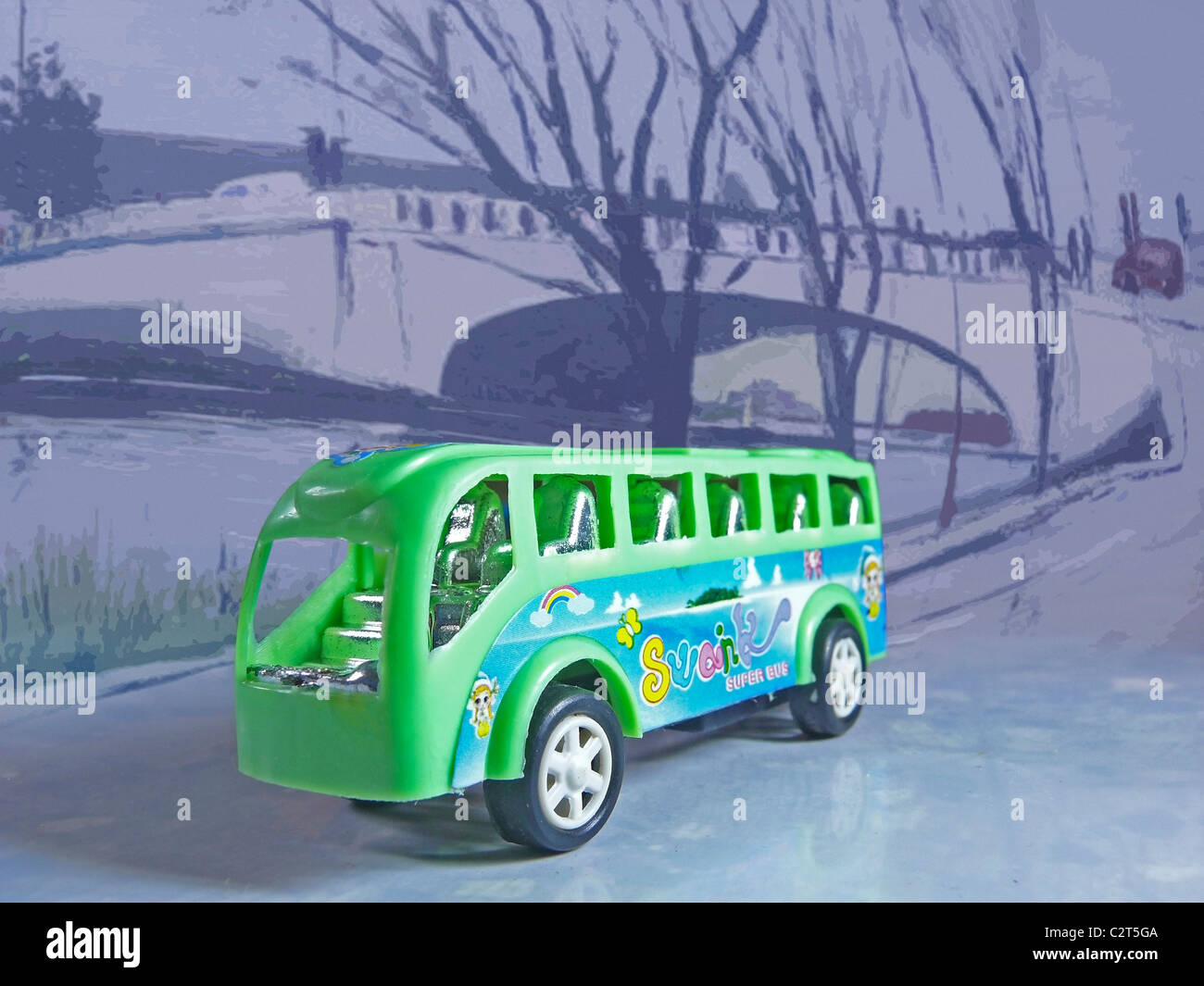 Toy transport bus hi-res stock photography and images - Alamy