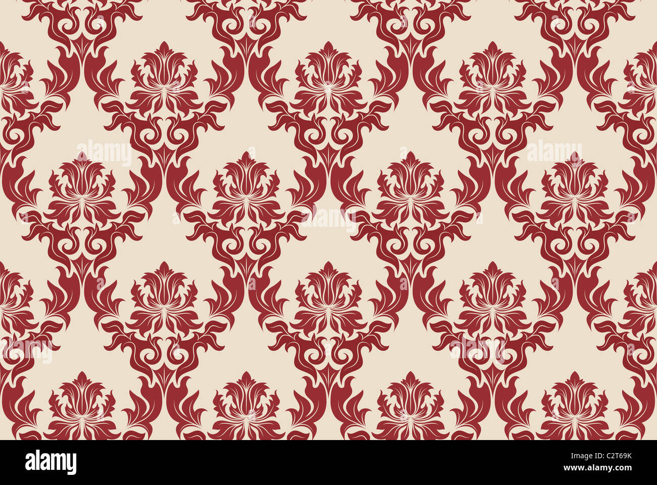 seamless damask background Stock Photo - Alamy