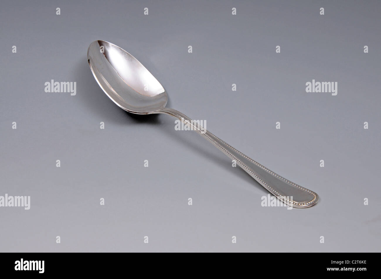 Silver plated teaspoon Stock Photo - Alamy
