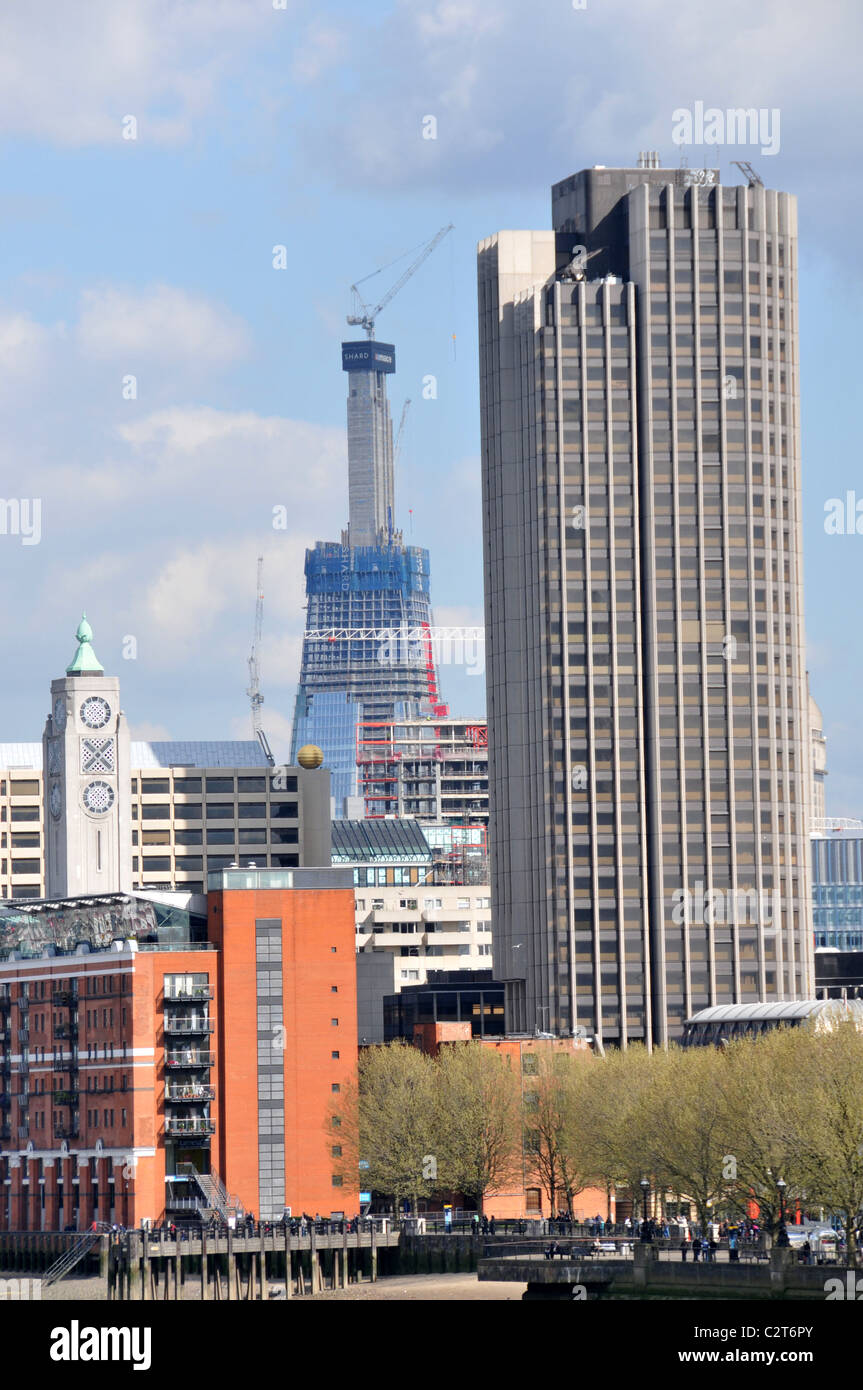 The Shard building London Bridge construction skyscraper tower Stock ...
