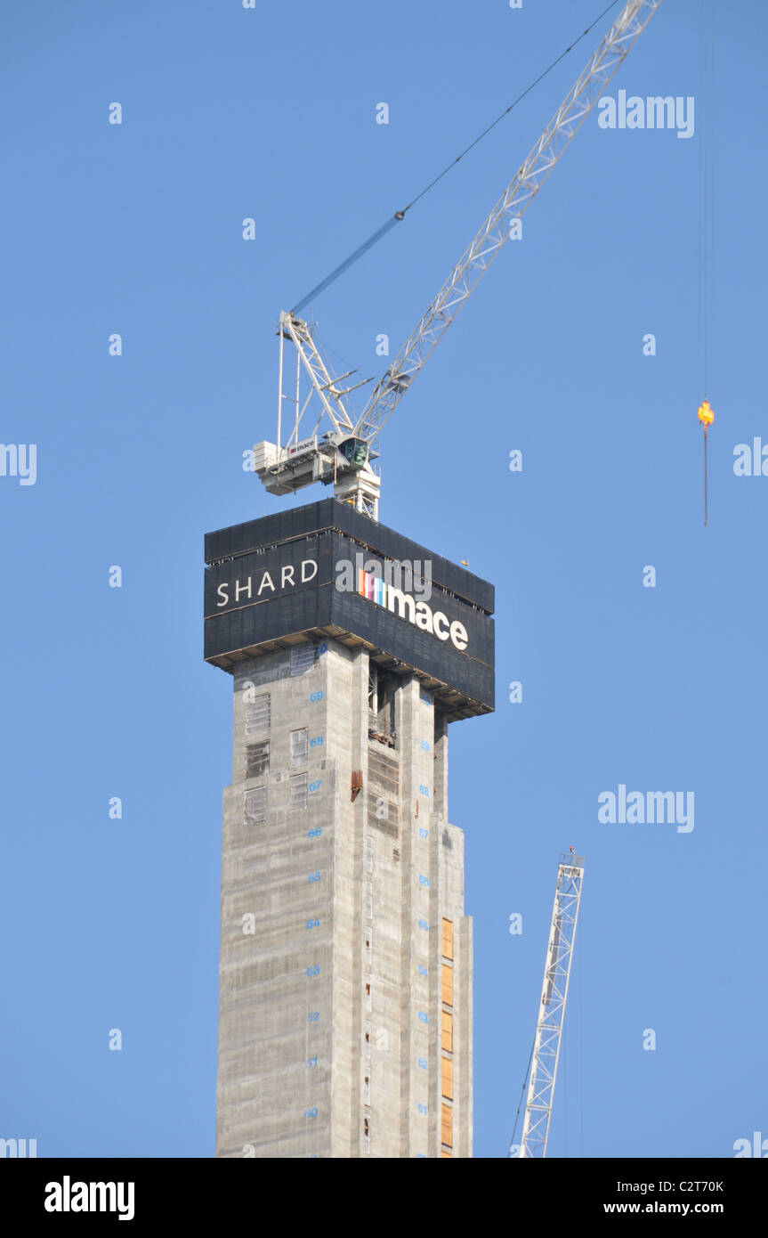 The Shard building London Bridge construction skyscraper tower Stock ...